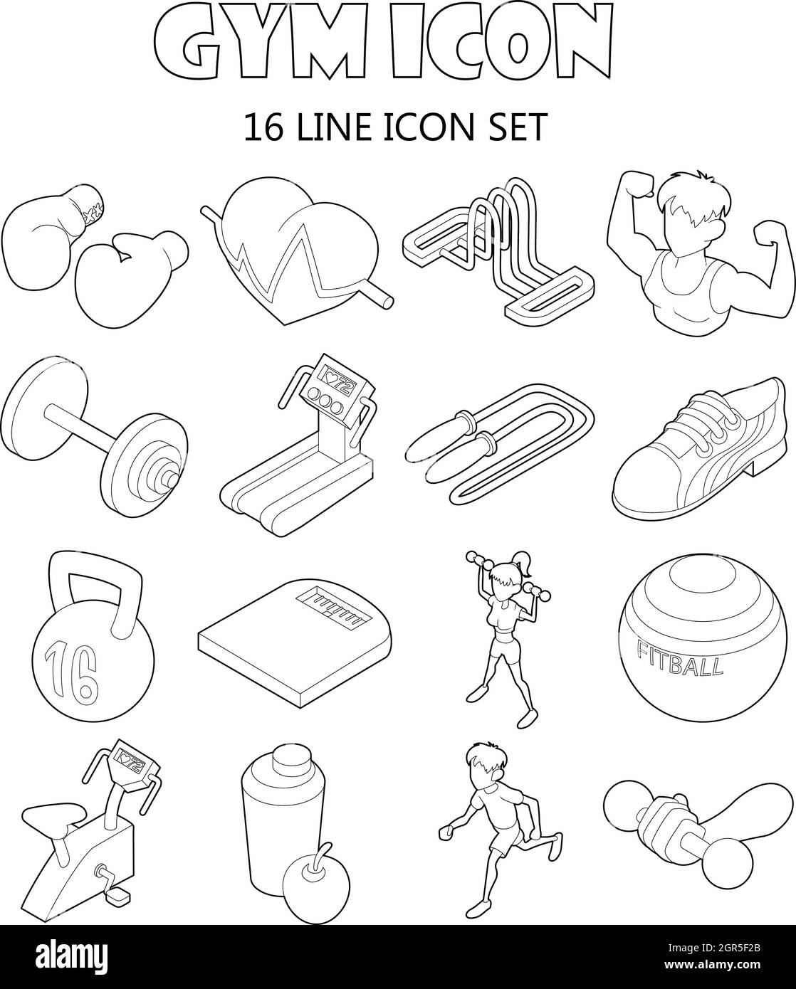 Gym sign in Stock Vector Images - Alamy