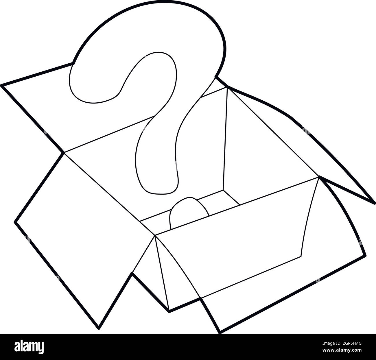 Gift box with question symbol hi-res stock photography and images - Alamy