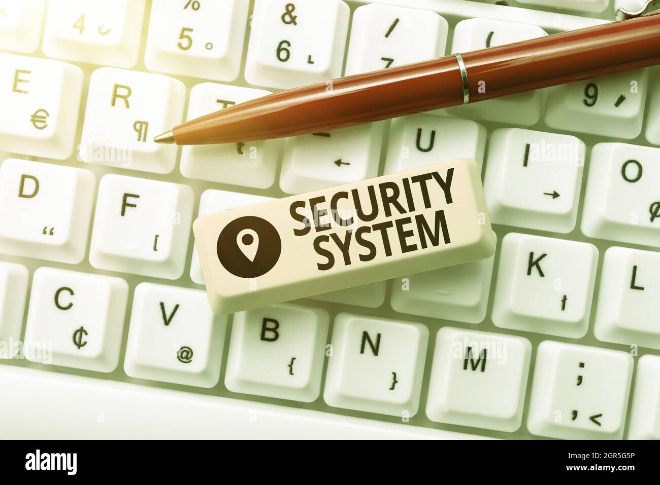 Handwriting text Security System. Business concept system designed to ...