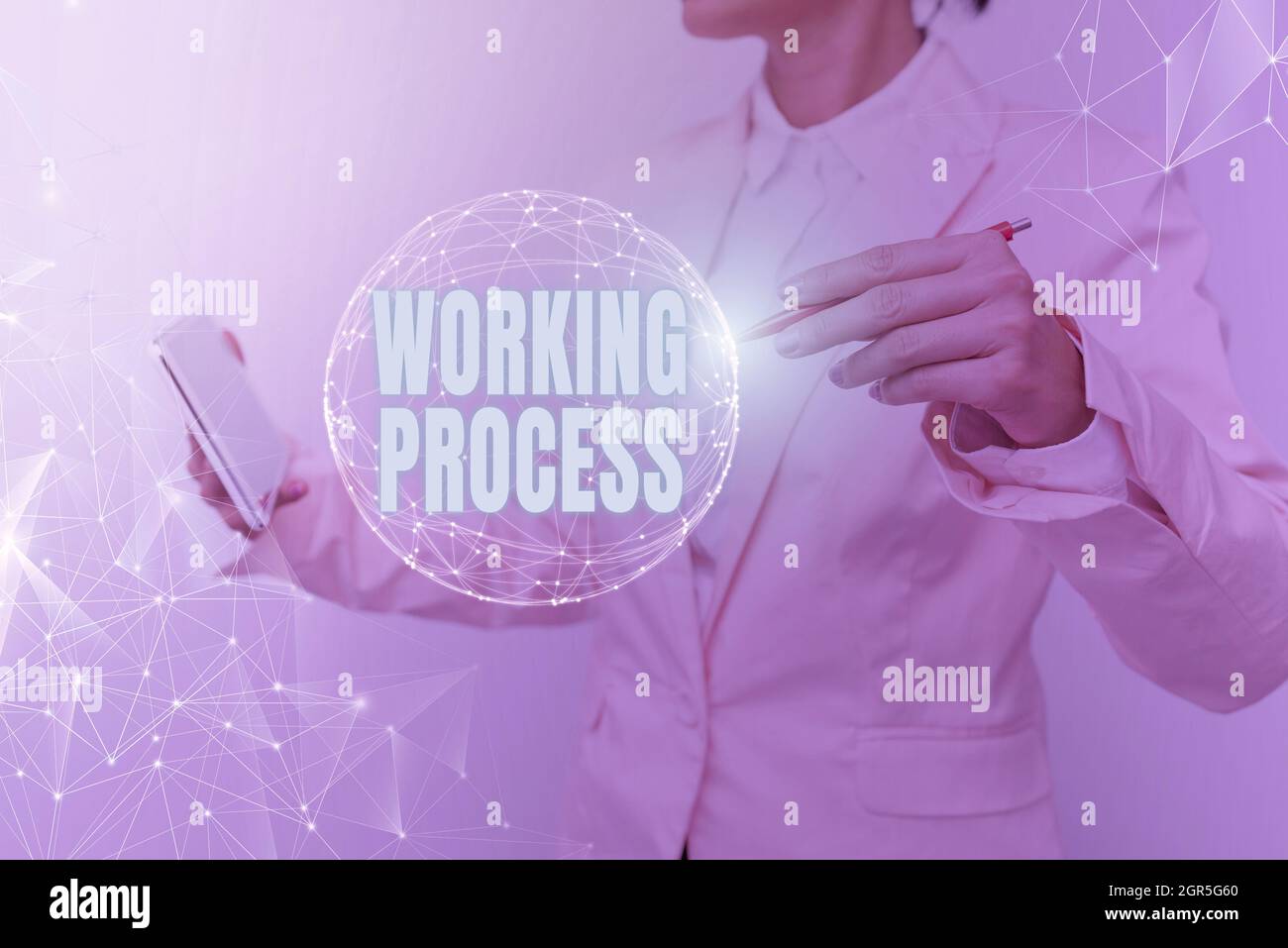 Inspiration showing sign Working Process. Business overview company s ...