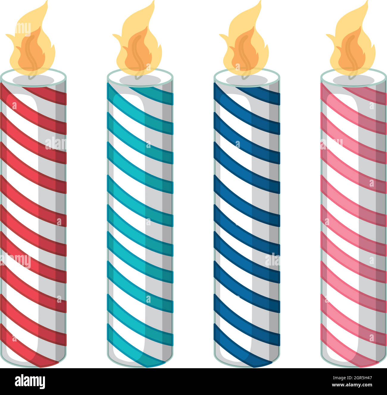 Pink candles Stock Vector Images - Alamy