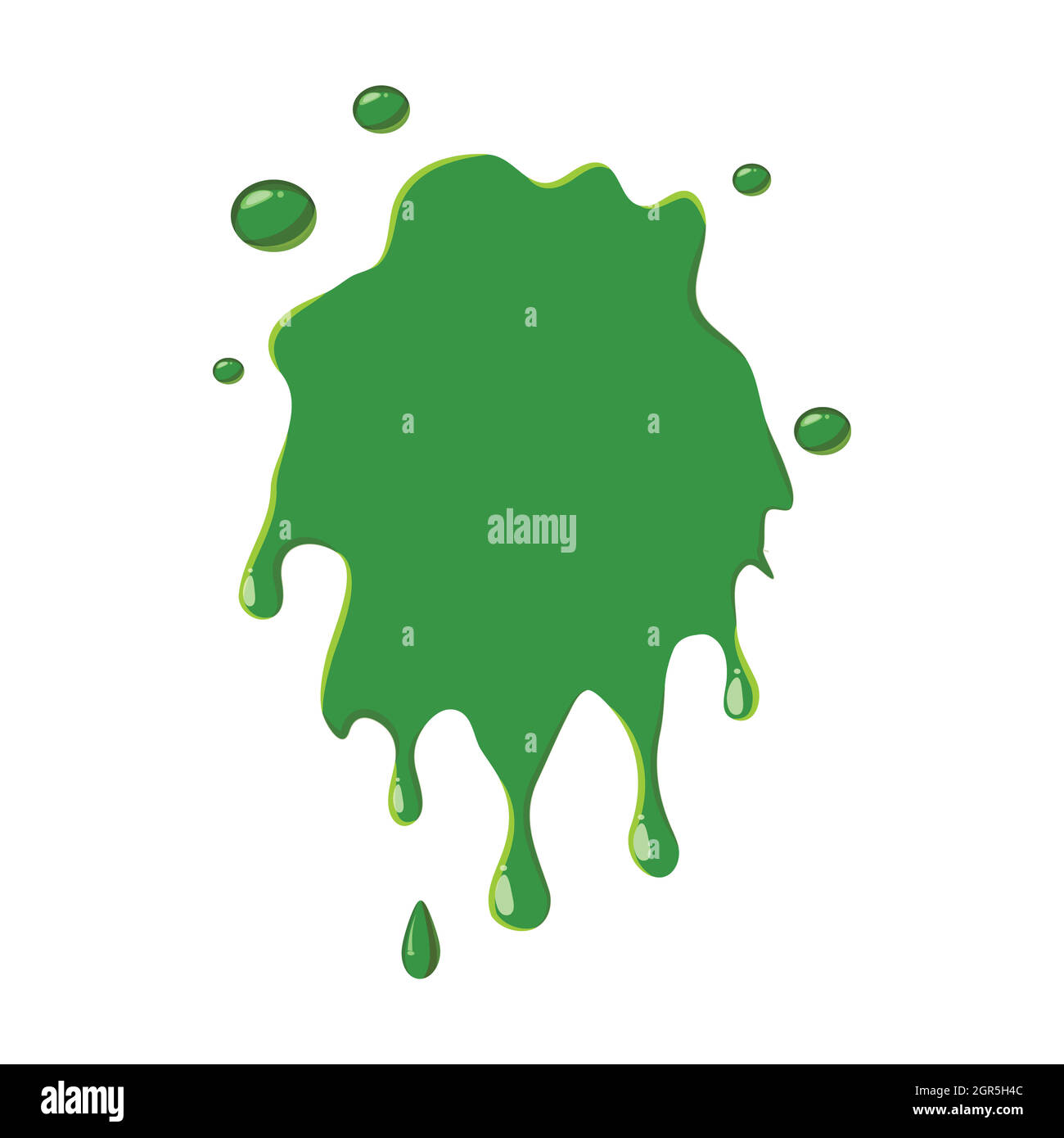 Slime spot isolated on white background Stock Vector Image & Art - Alamy