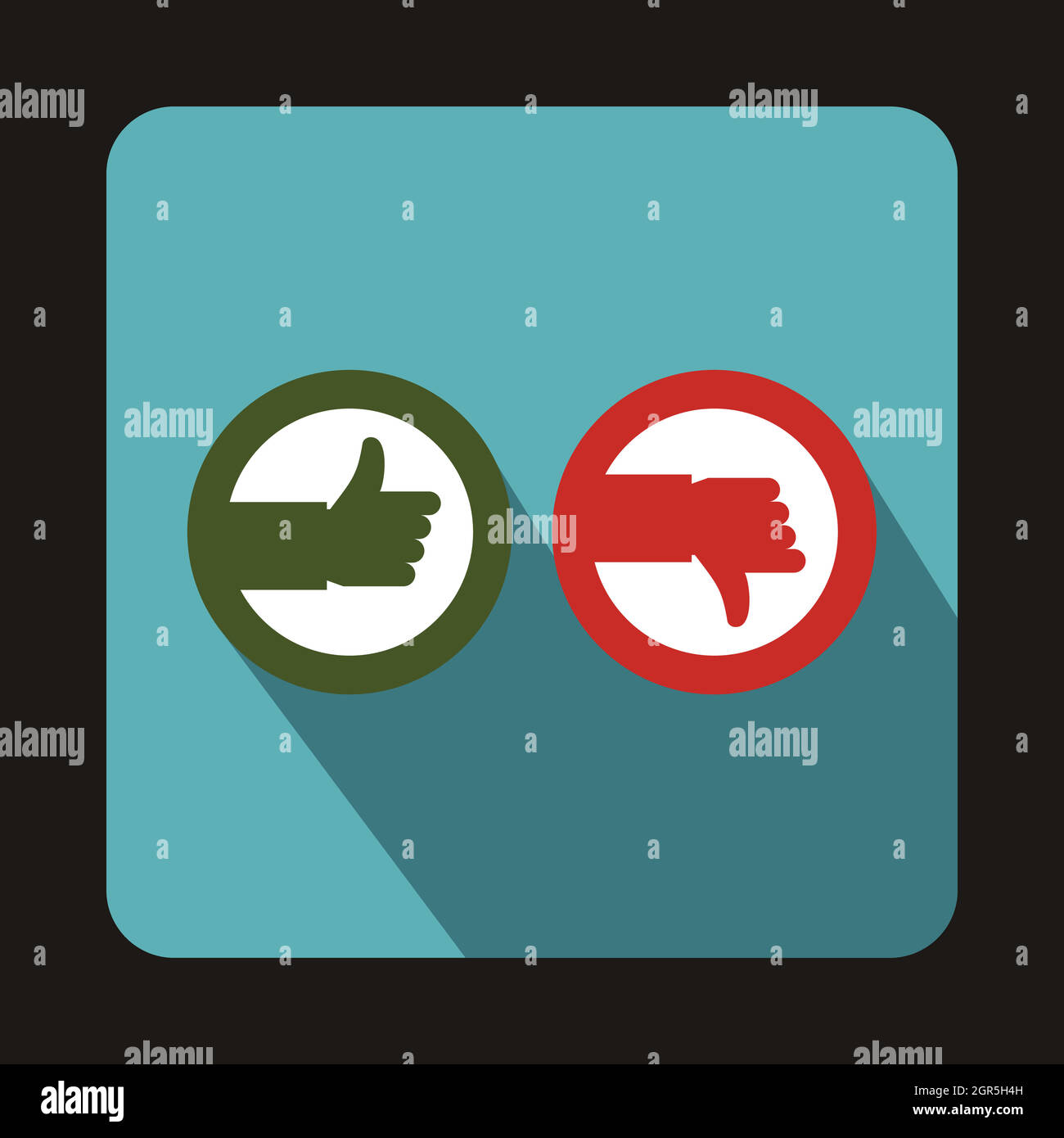 Green thumbs up Stock Vector Images - Alamy