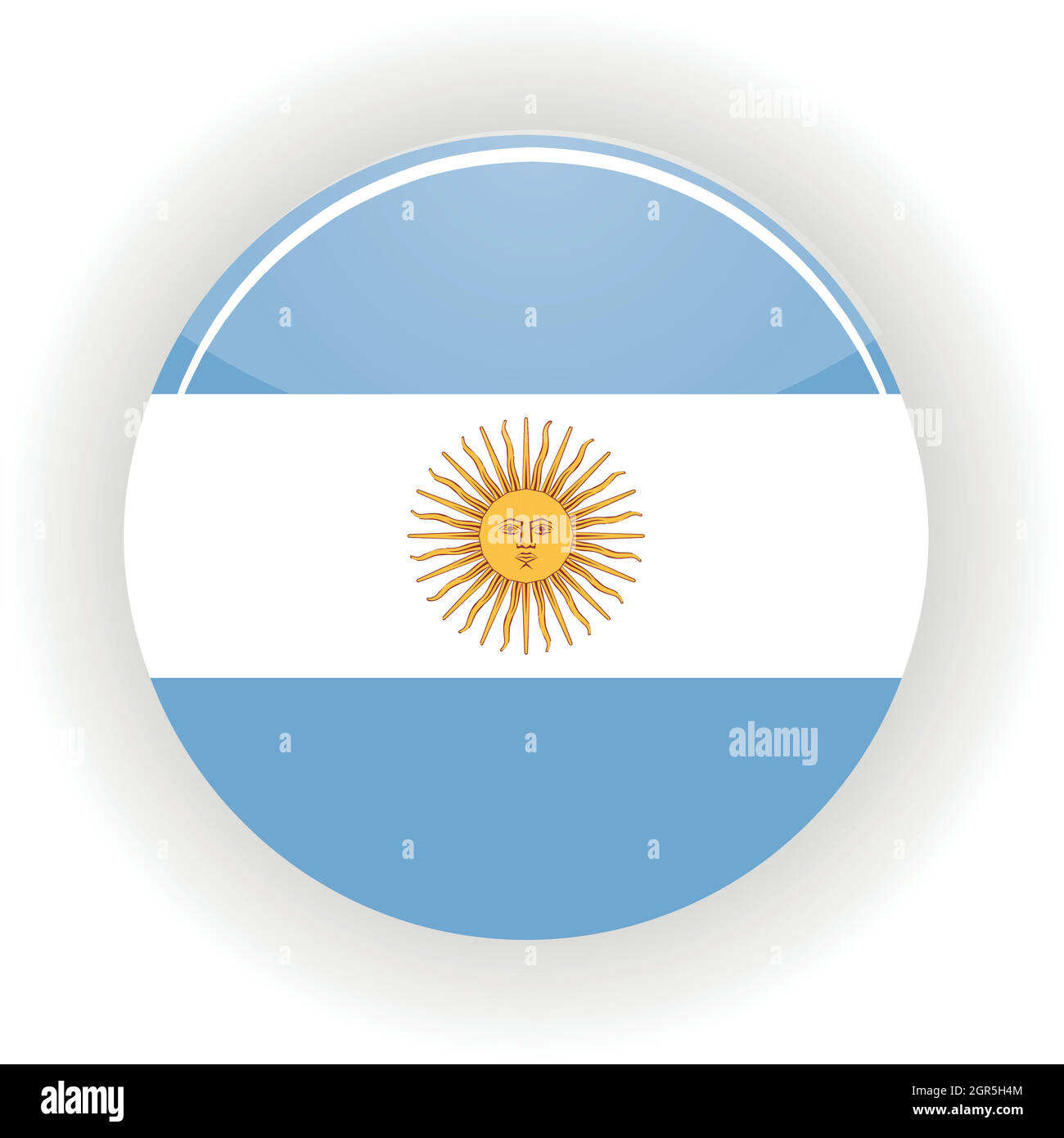 Flag round argentina circle hi-res stock photography and images - Alamy