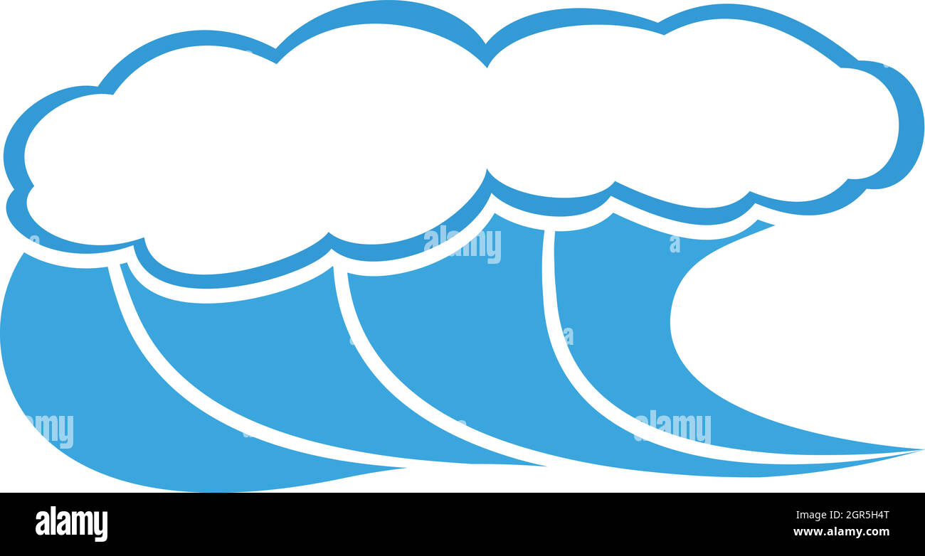 Storm waves sea foam Stock Vector Images - Alamy