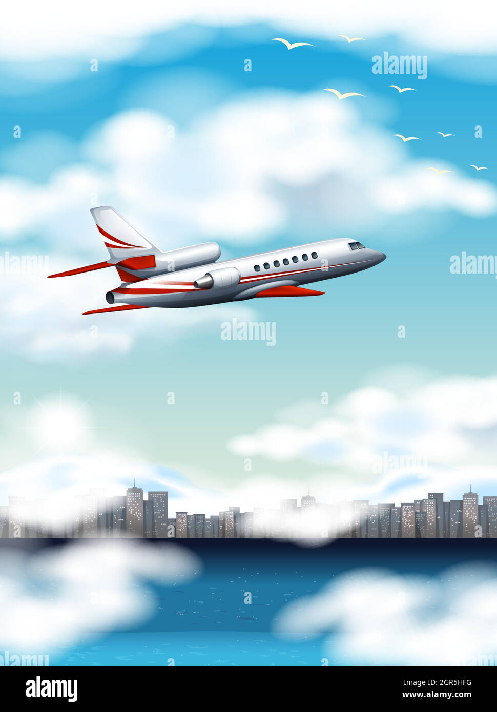 Airplane towers Stock Vector Images - Alamy