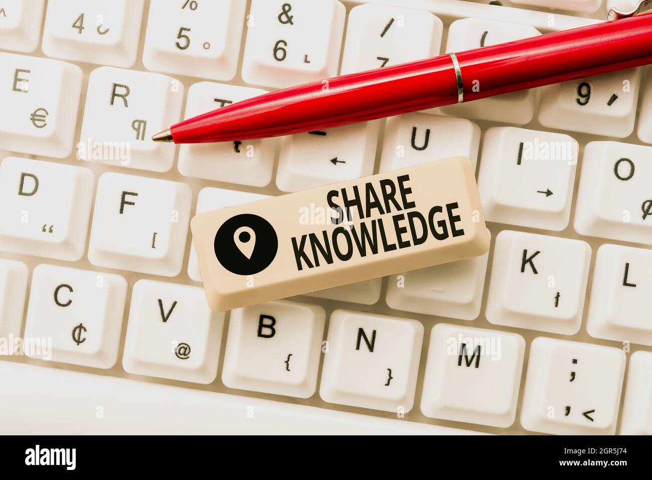 Text caption presenting Share Knowledge. Business showcase activity ...