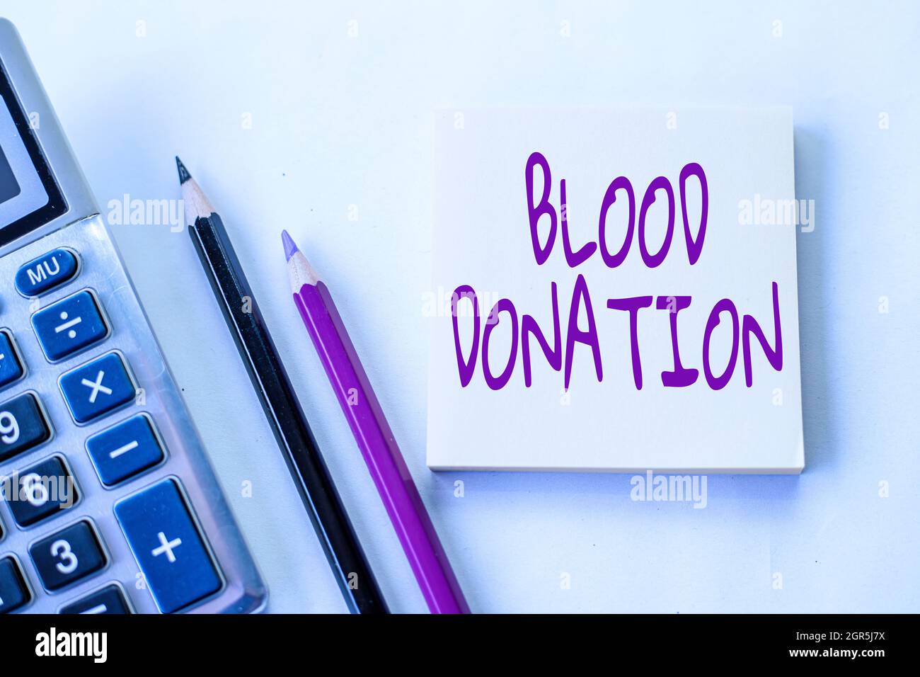 Text showing inspiration Blood Donation. Internet Concept Process of ...