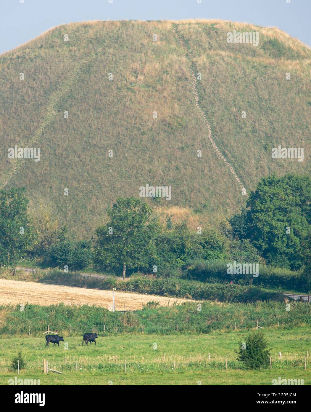 Famous ancient landmark in the countryside of southwest England,a ...