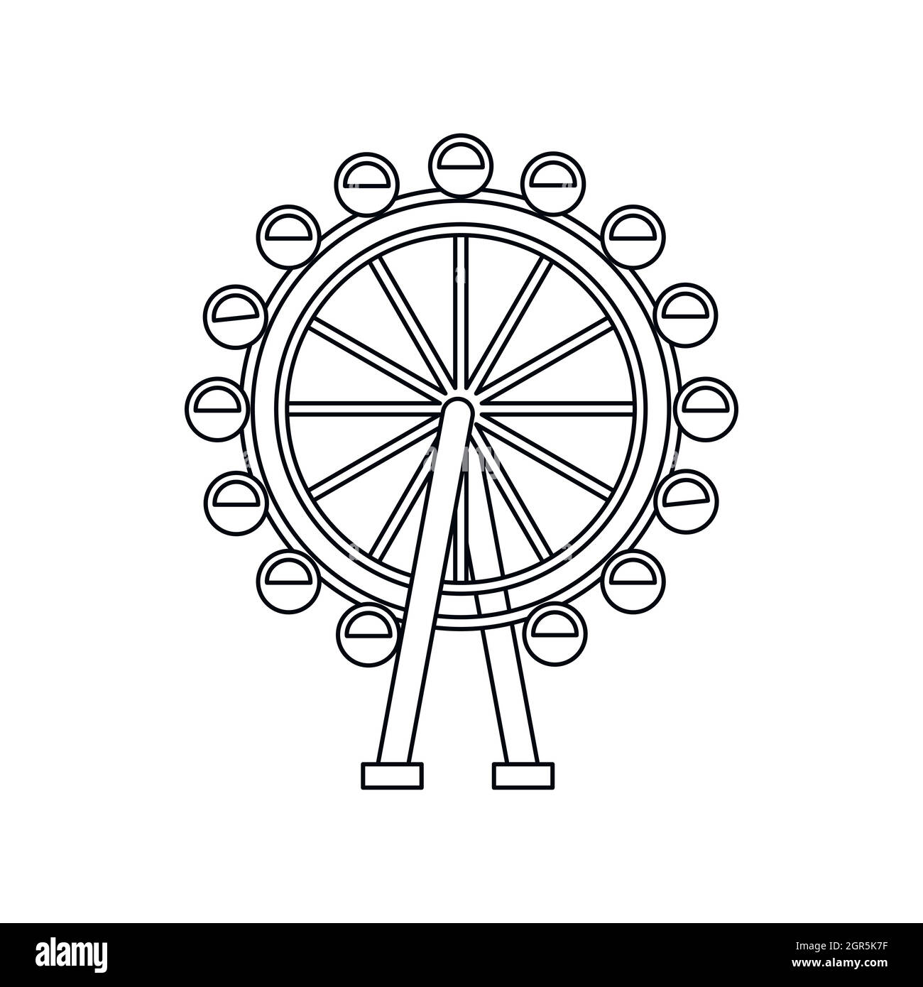 Fairground carnival ride wheel fun Cut Out Stock Images & Pictures - Alamy