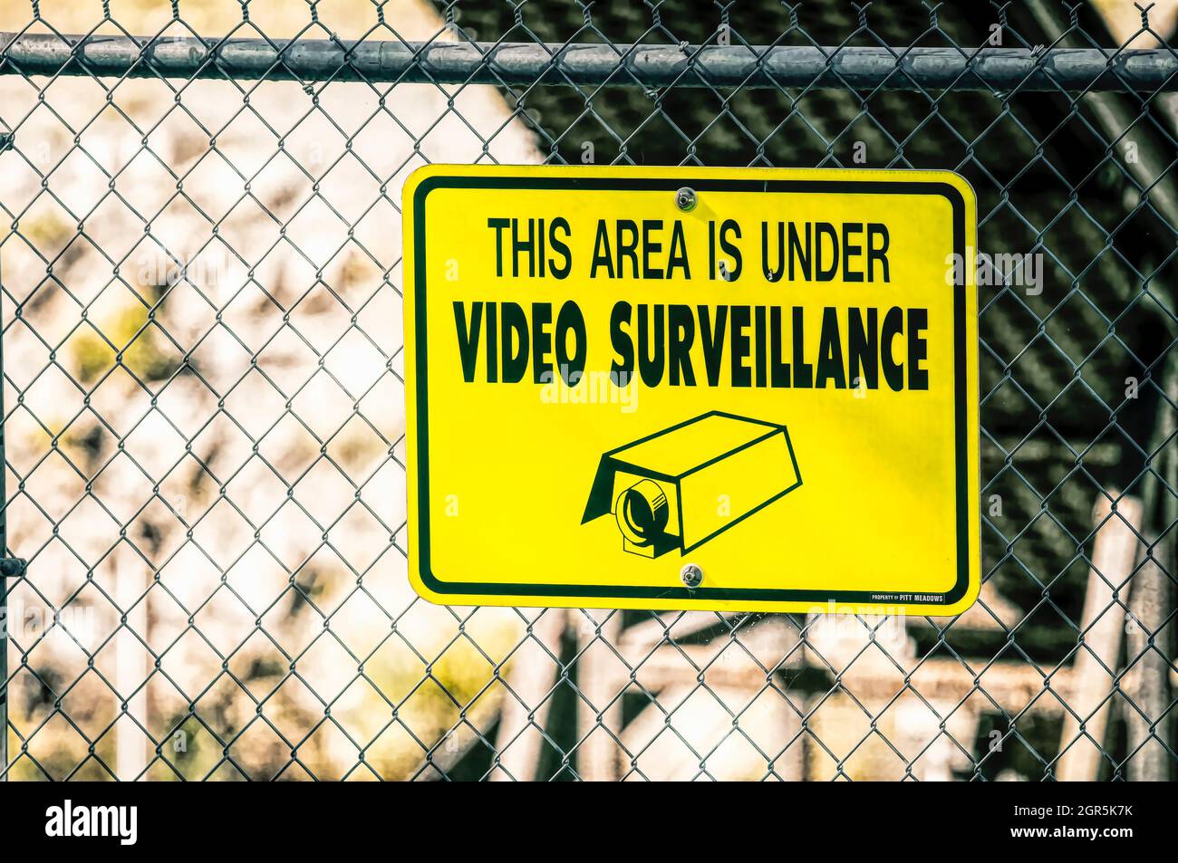 This area under video surveillance hi-res stock photography and images ...