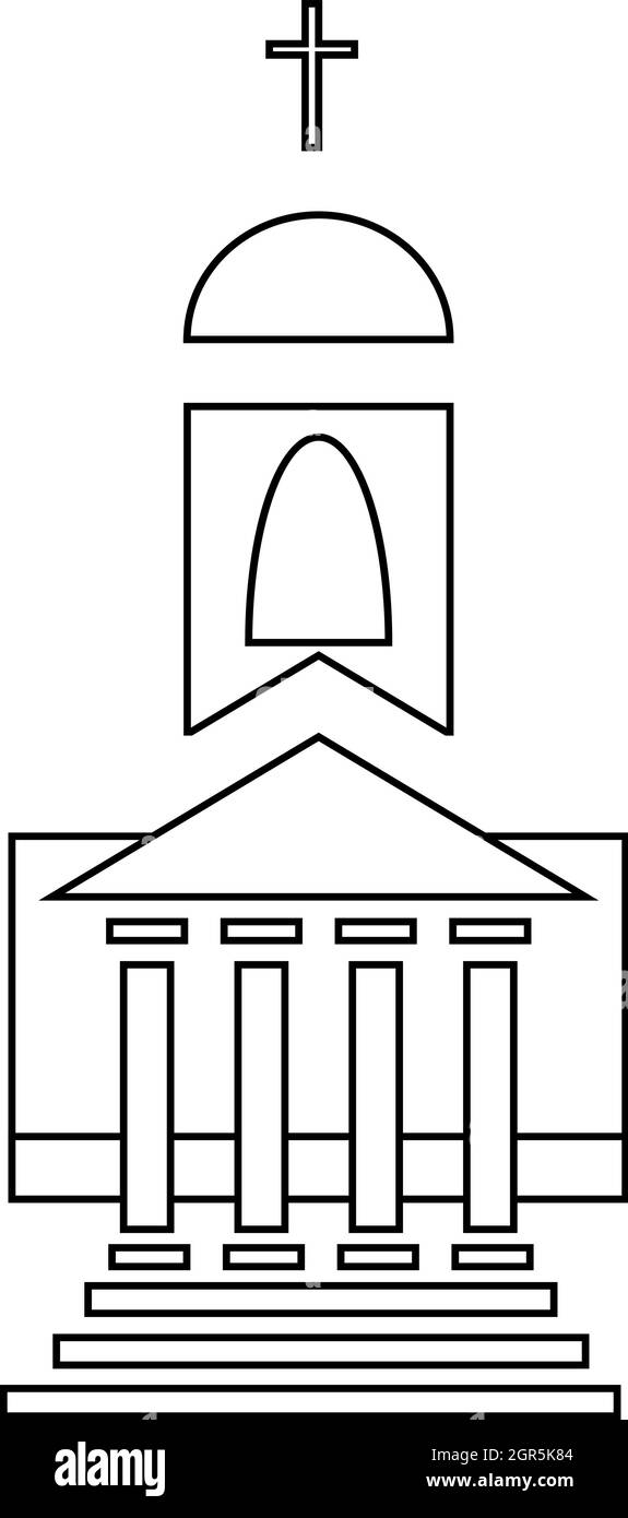 Chapel outline Stock Vector Images - Alamy