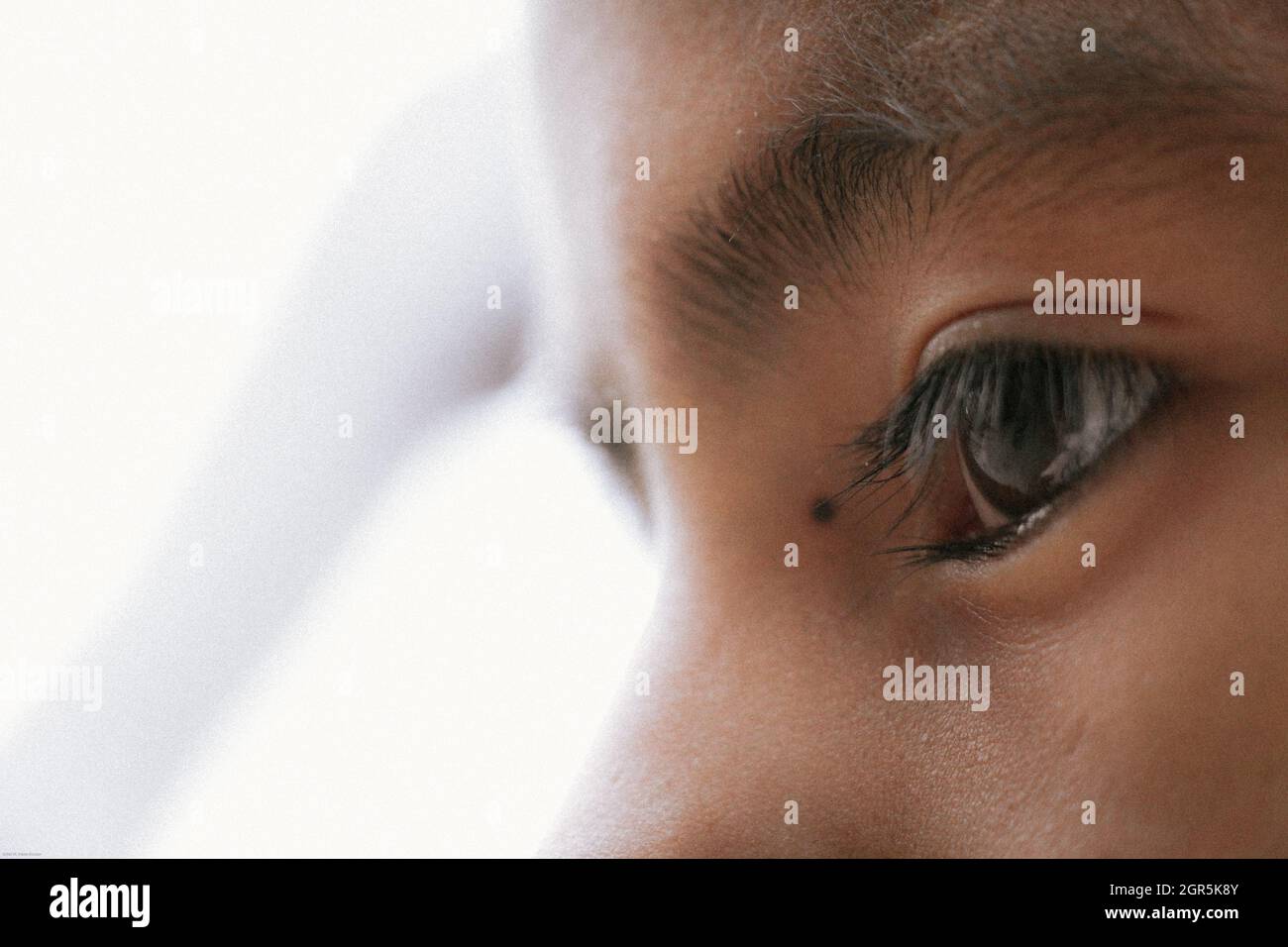 Closeup of the human eye from the side Stock Photo - Alamy