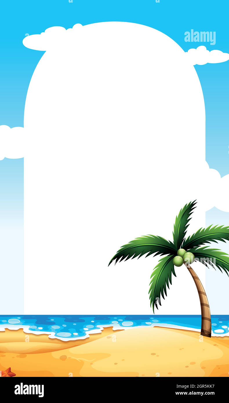 Beach view at daytime Stock Vector Image & Art - Alamy