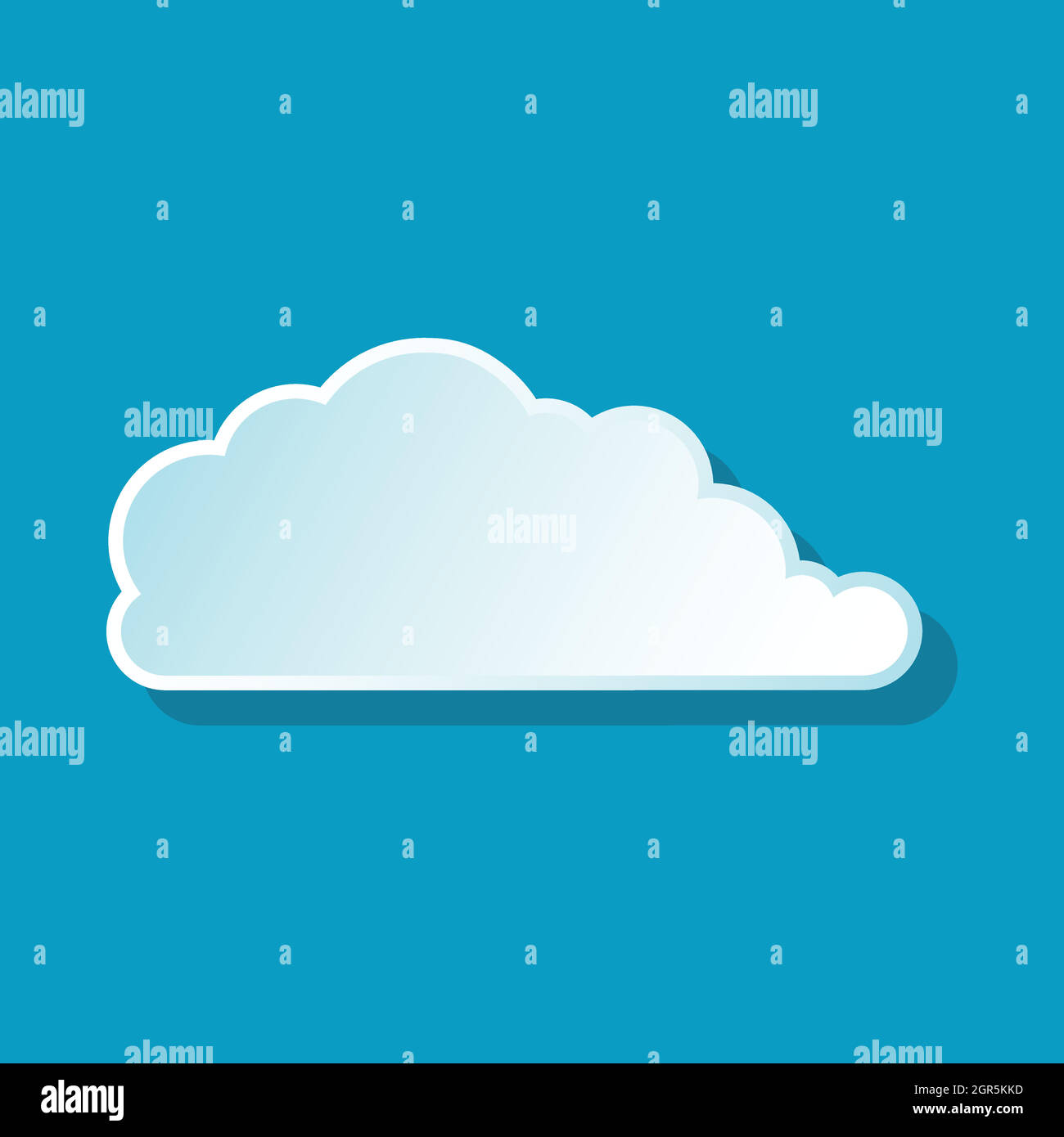 Cumulus cloud shape Stock Vector Images - Alamy