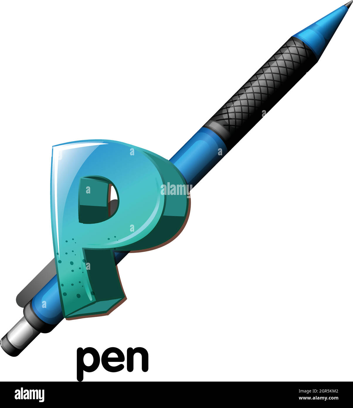 A letter P for pen Stock Vector Image & Art - Alamy