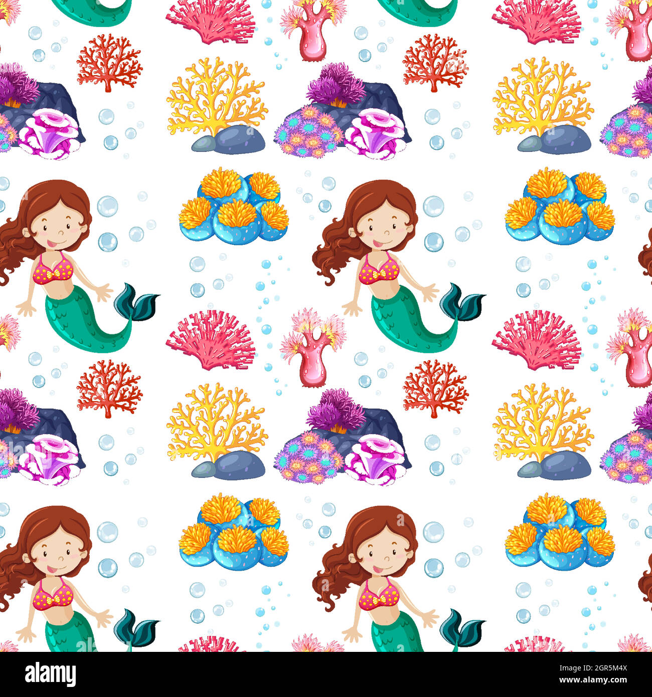 Mermaid backdrop Stock Vector Images - Alamy