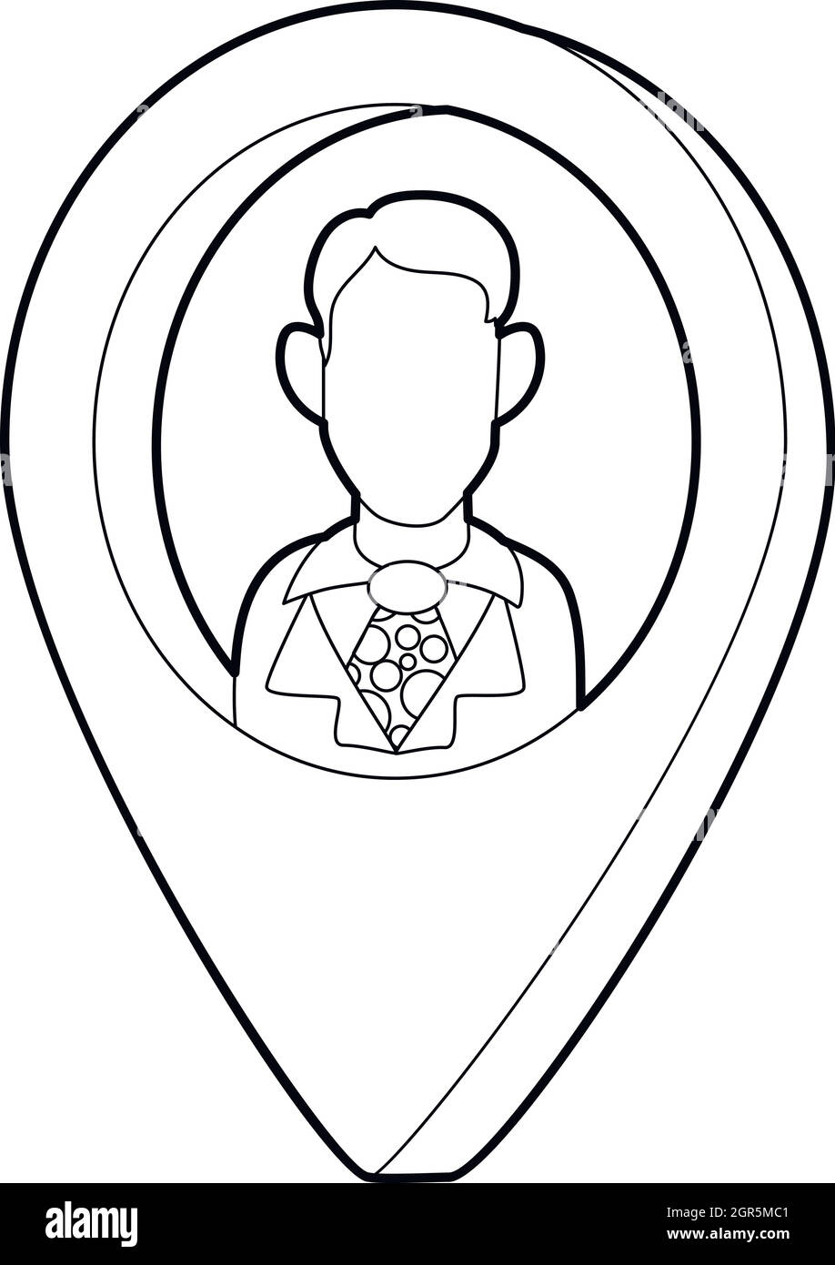 Map pointer people icon Stock Vector Images - Alamy