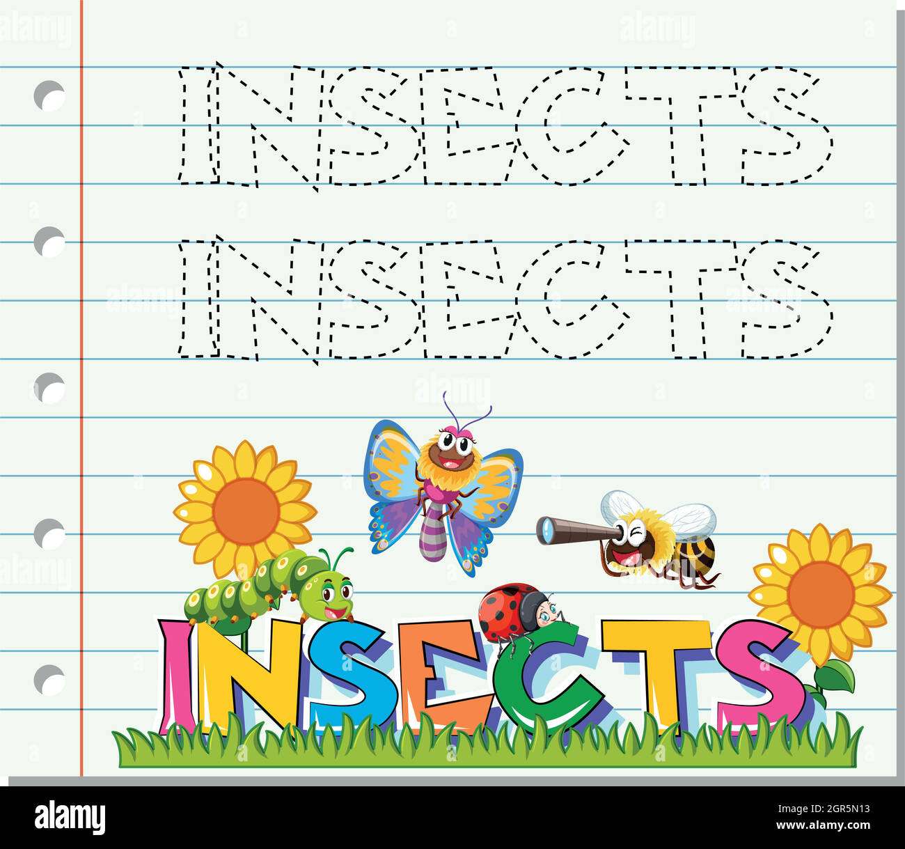 Tracing worksheet hi-res stock photography and images - Alamy