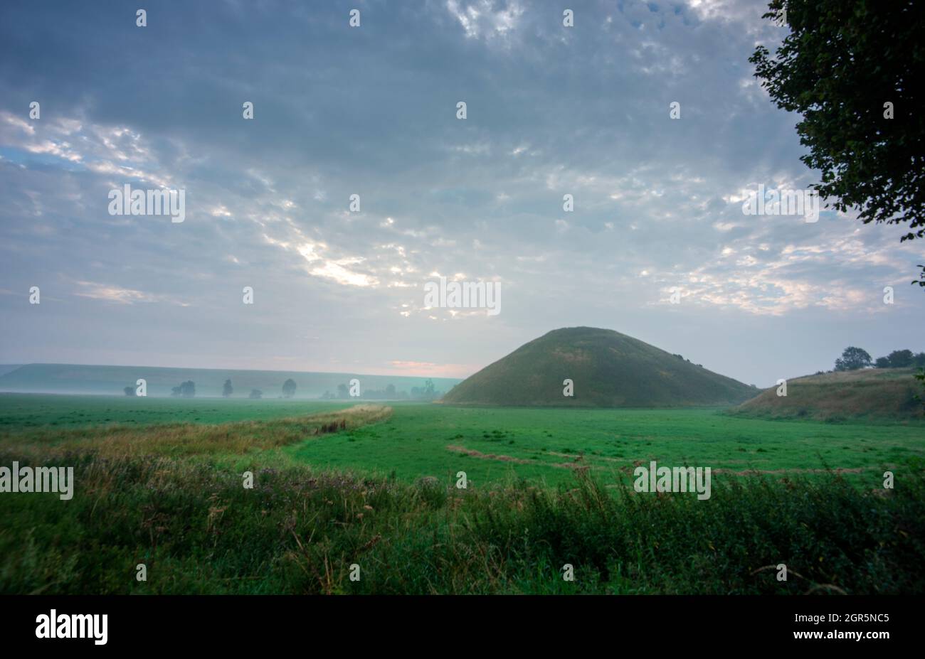 Famous ancient landmark in the countryside of southwest England,a ...