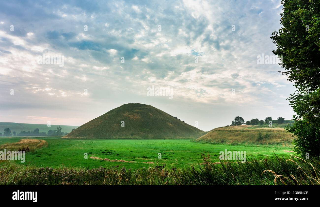 Famous ancient landmark in the countryside of southwest England,a ...