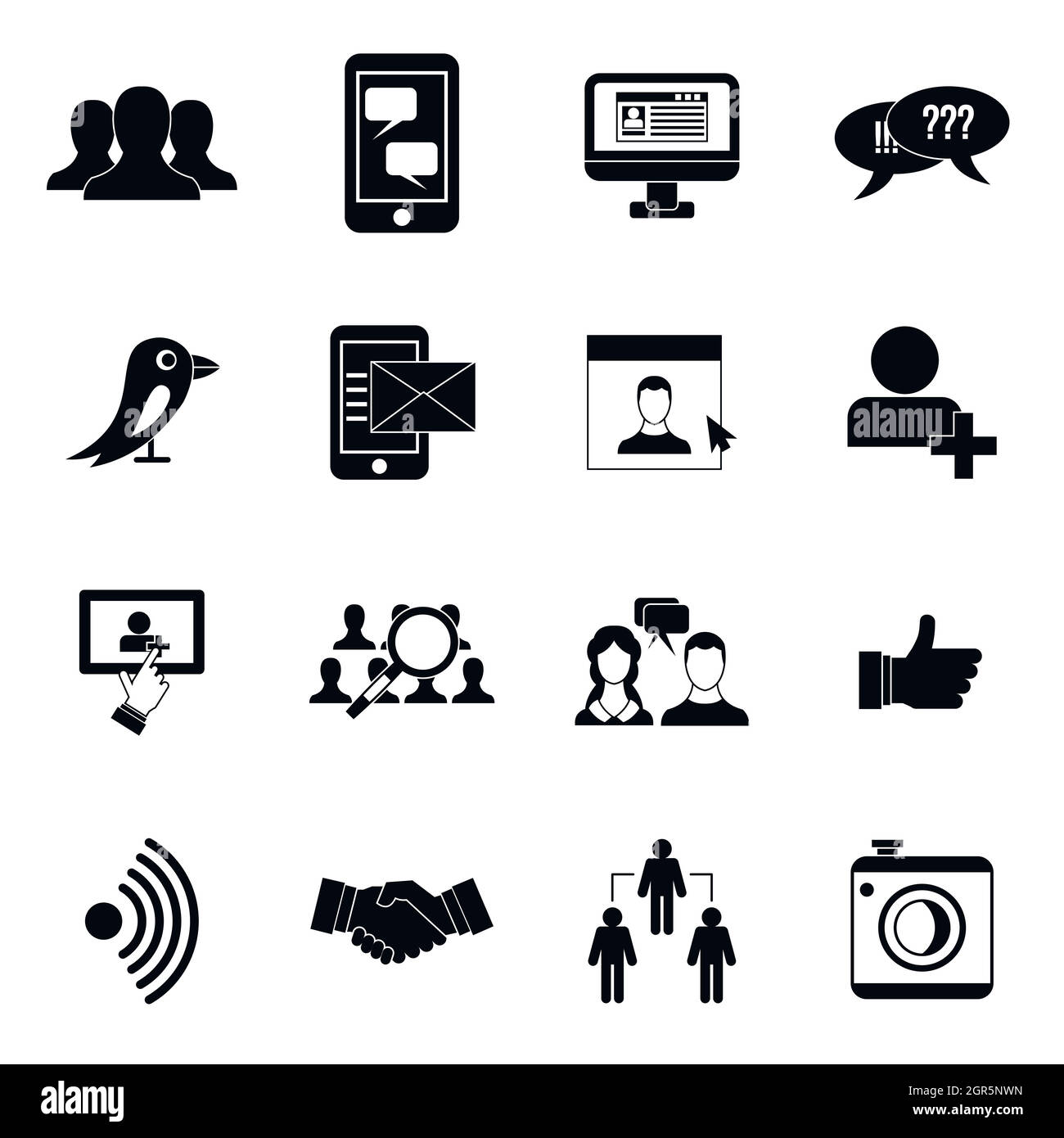 Simple sign thumbs Cut Out Stock Images & Pictures - Alamy