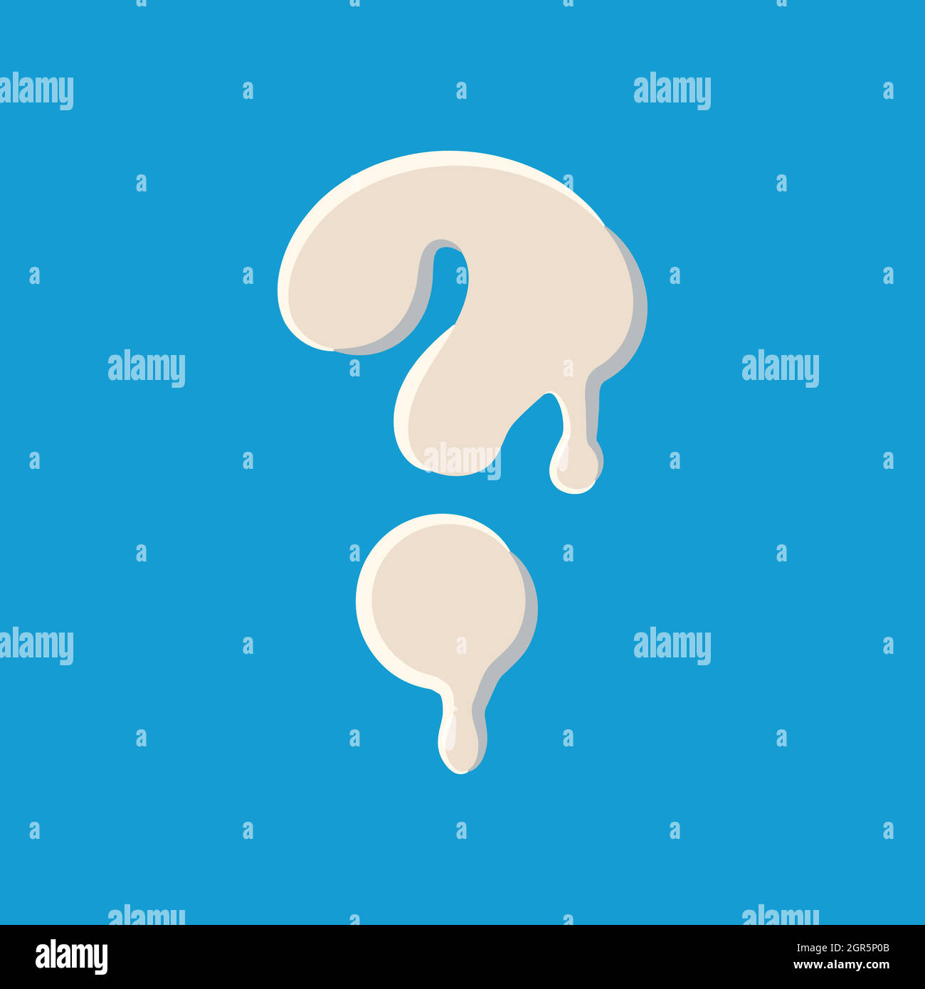 Question mark isolated on baby blue background Stock Vector Image & Art ...