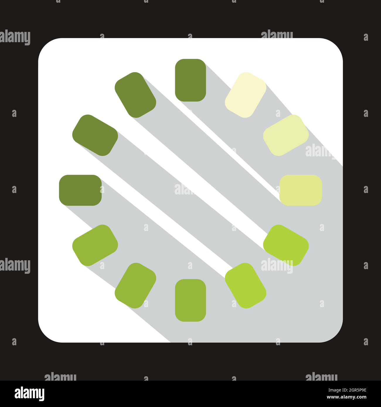 Loading circle icon, flat style Stock Vector Image & Art - Alamy