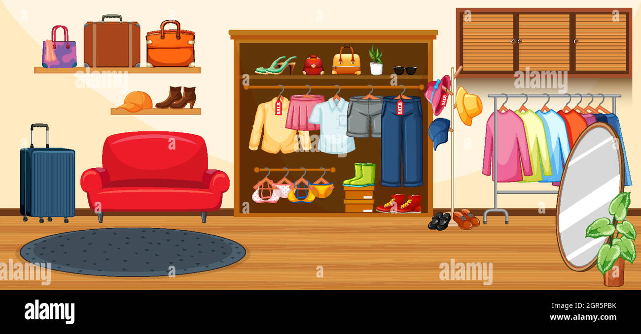 Fashion clothes store background Stock Vector Image & Art - Alamy