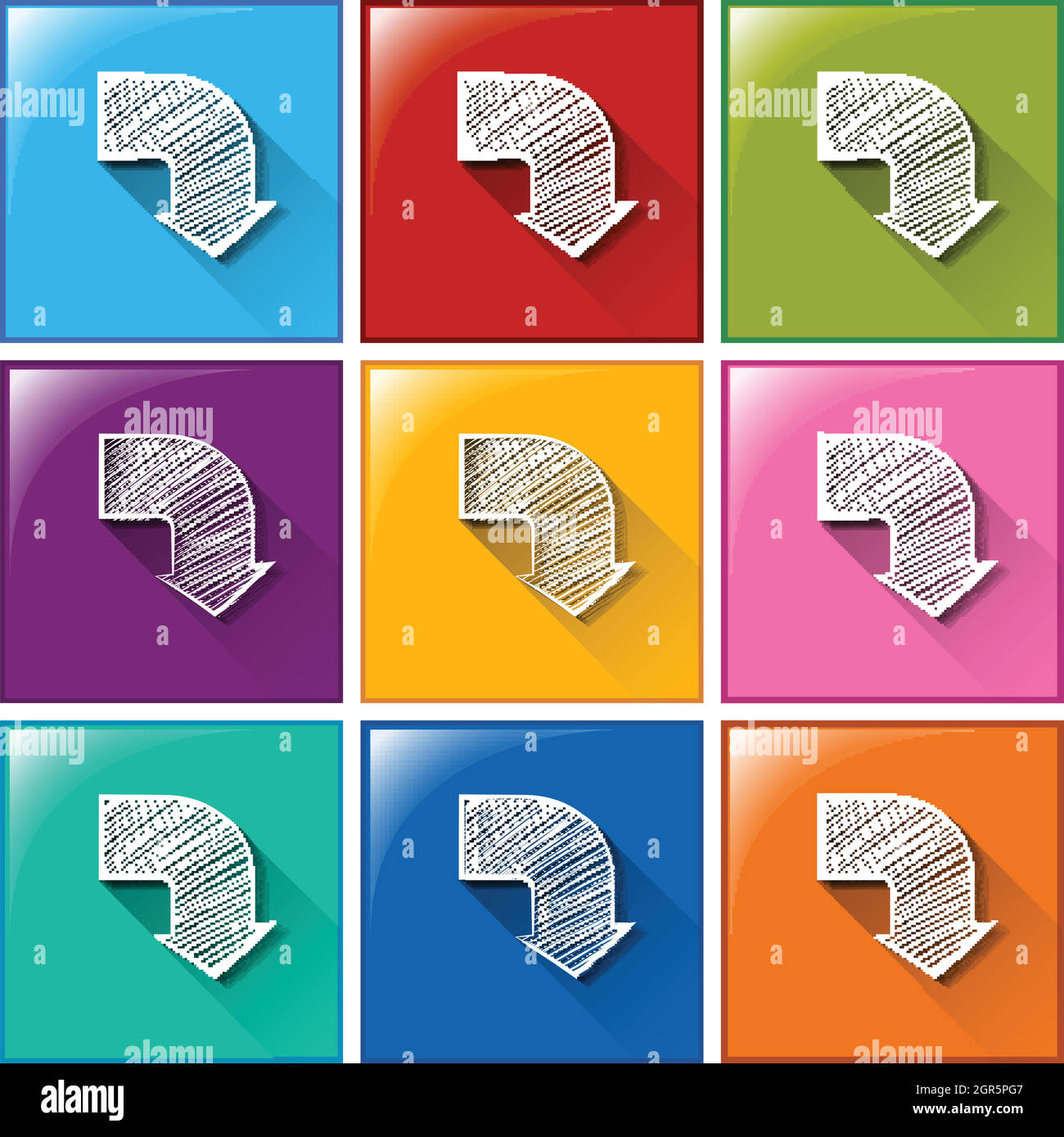 Blue red arrows on Stock Vector Images - Alamy