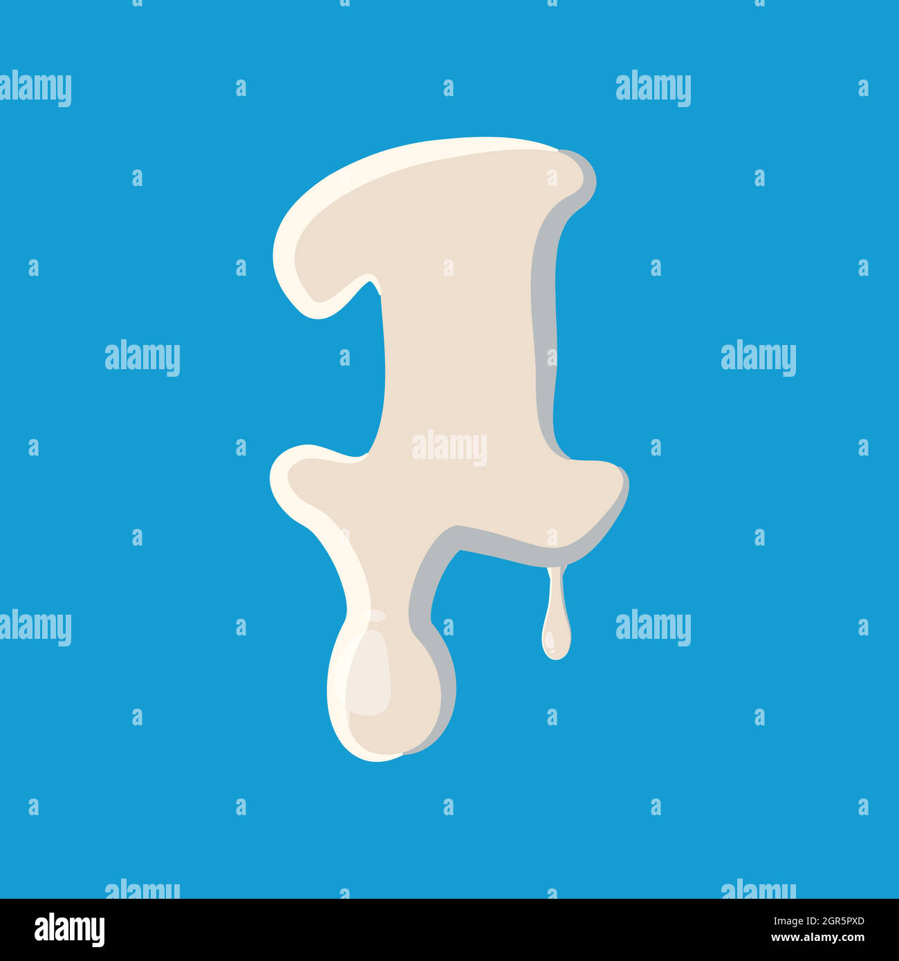 Number one 1 isolated on baby blue background Stock Vector Image & Art ...