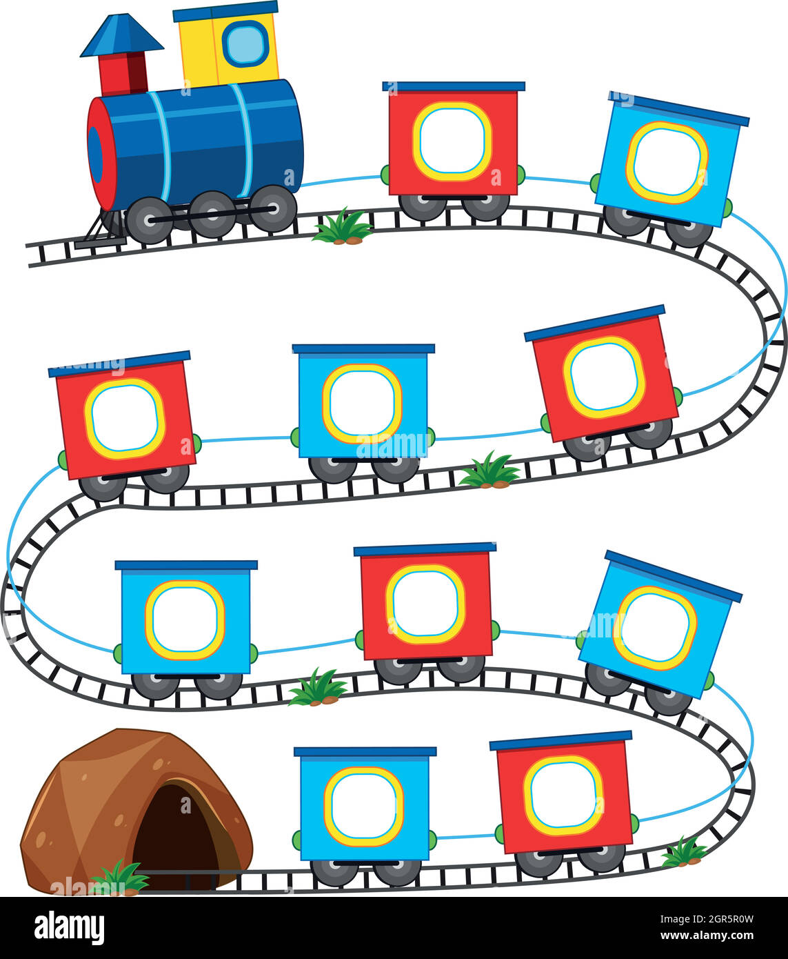 A train game template Stock Vector Image & Art - Alamy