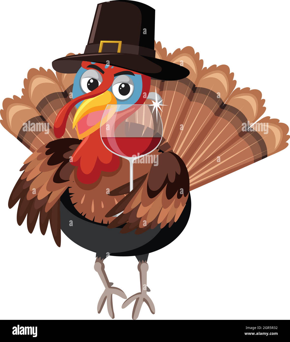 A turkey character on white background Stock Vector Image & Art - Alamy