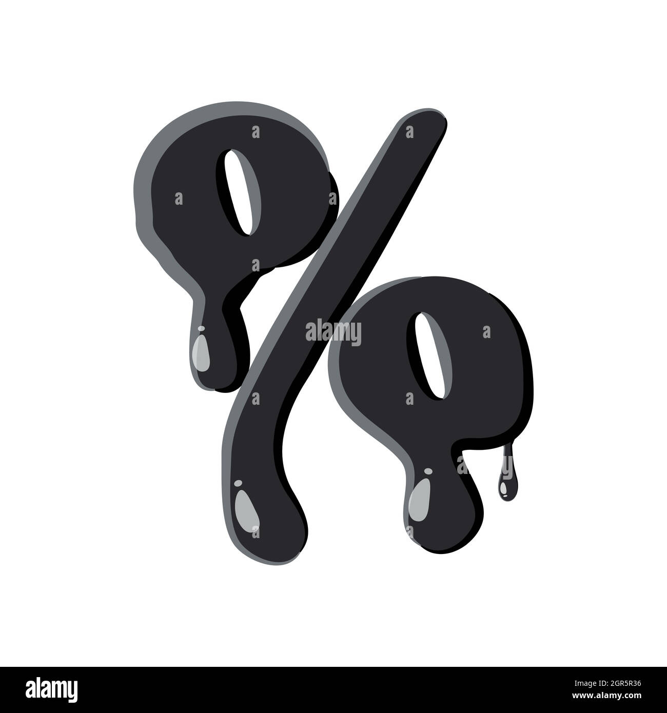 Percent sign isolated on white background Stock Vector Image & Art - Alamy