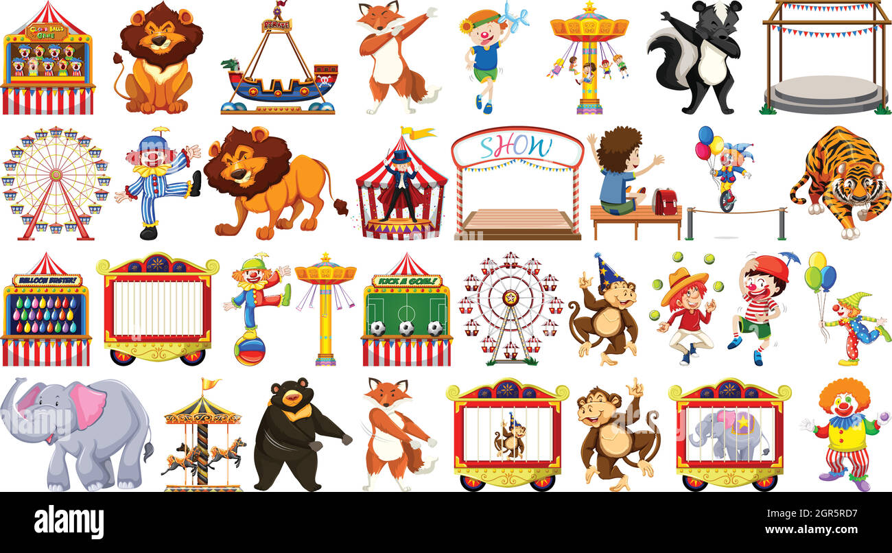 Circus lion vintage Cut Out Stock Images & Pictures - Alamy