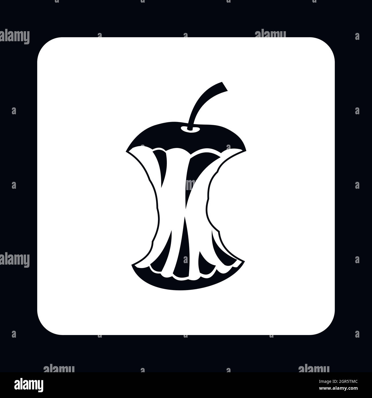 Apple core icon, simple style Stock Vector Image & Art - Alamy