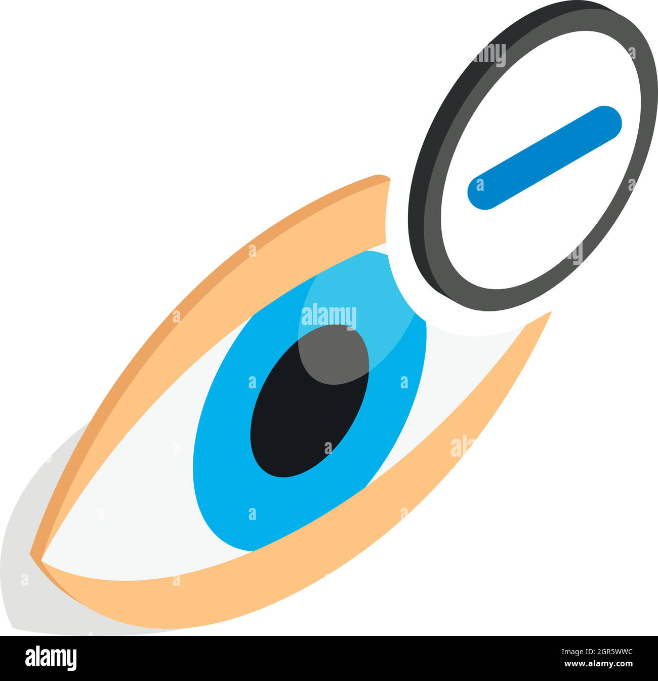 Vision myopia icon, isometric 3d style Stock Vector Image & Art - Alamy