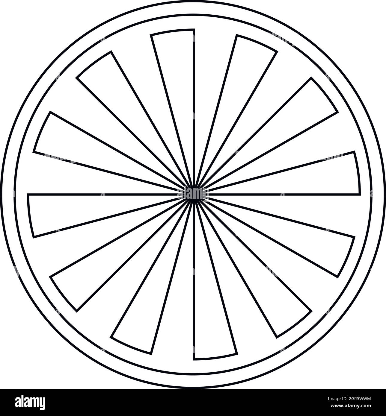 Vector outline orange slice tropical hi-res stock photography and ...