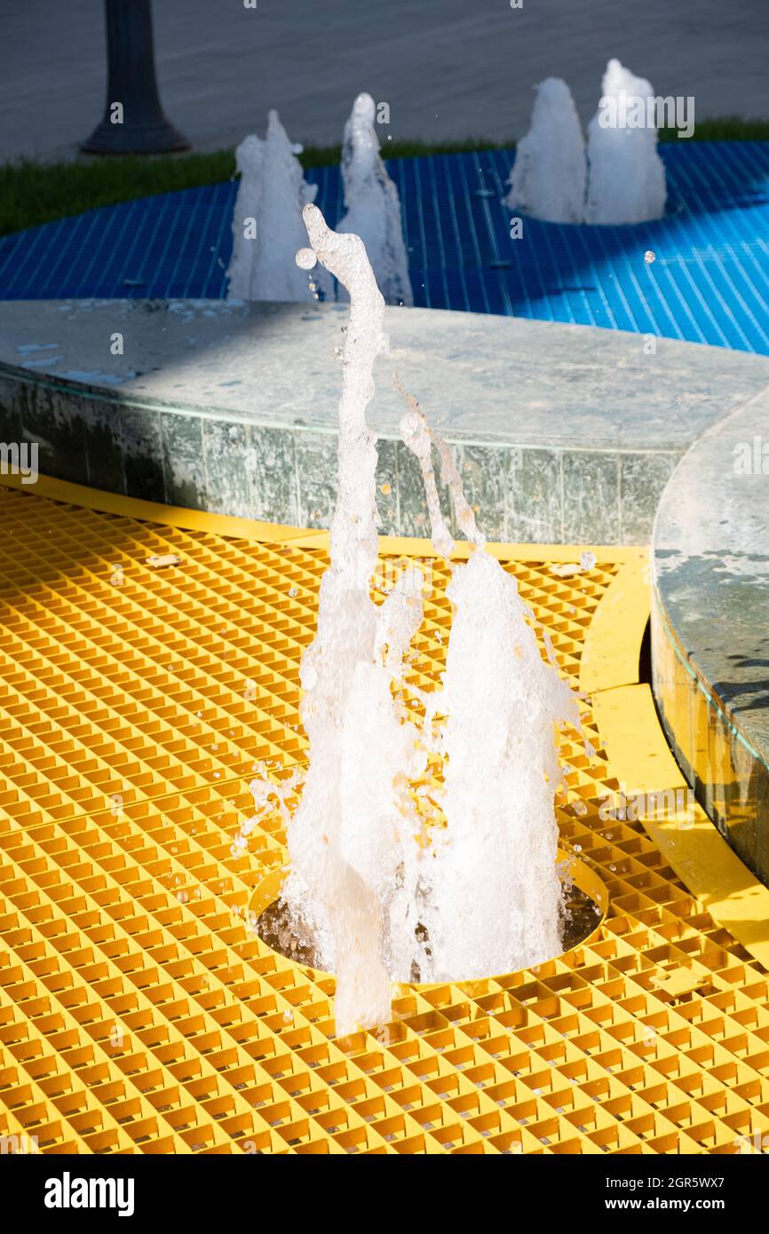 Children fun water splash during hi-res stock photography and images ...