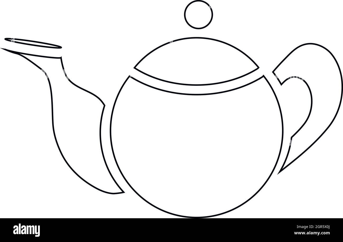 Tea pot drawing Cut Out Stock Images & Pictures - Alamy