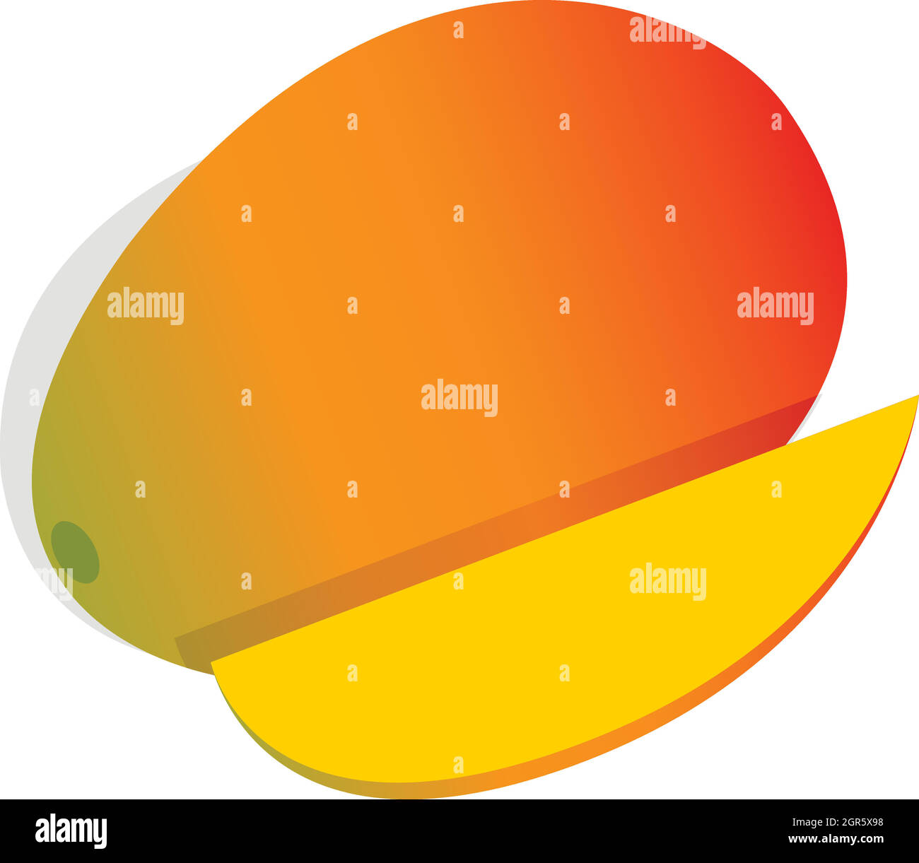 Tropical mango fresh fruit Stock Vector Images - Alamy