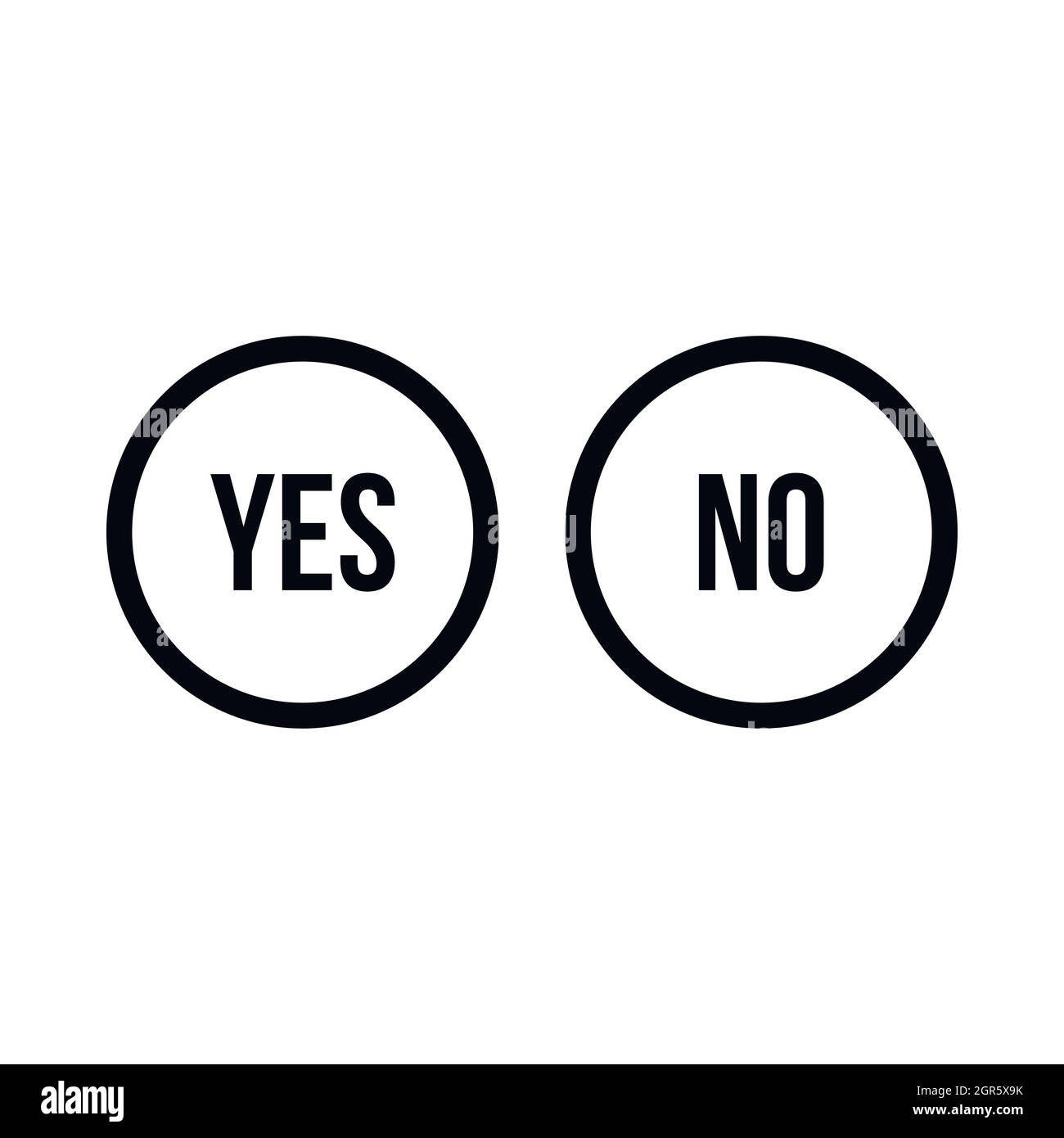 Yes No Buttons