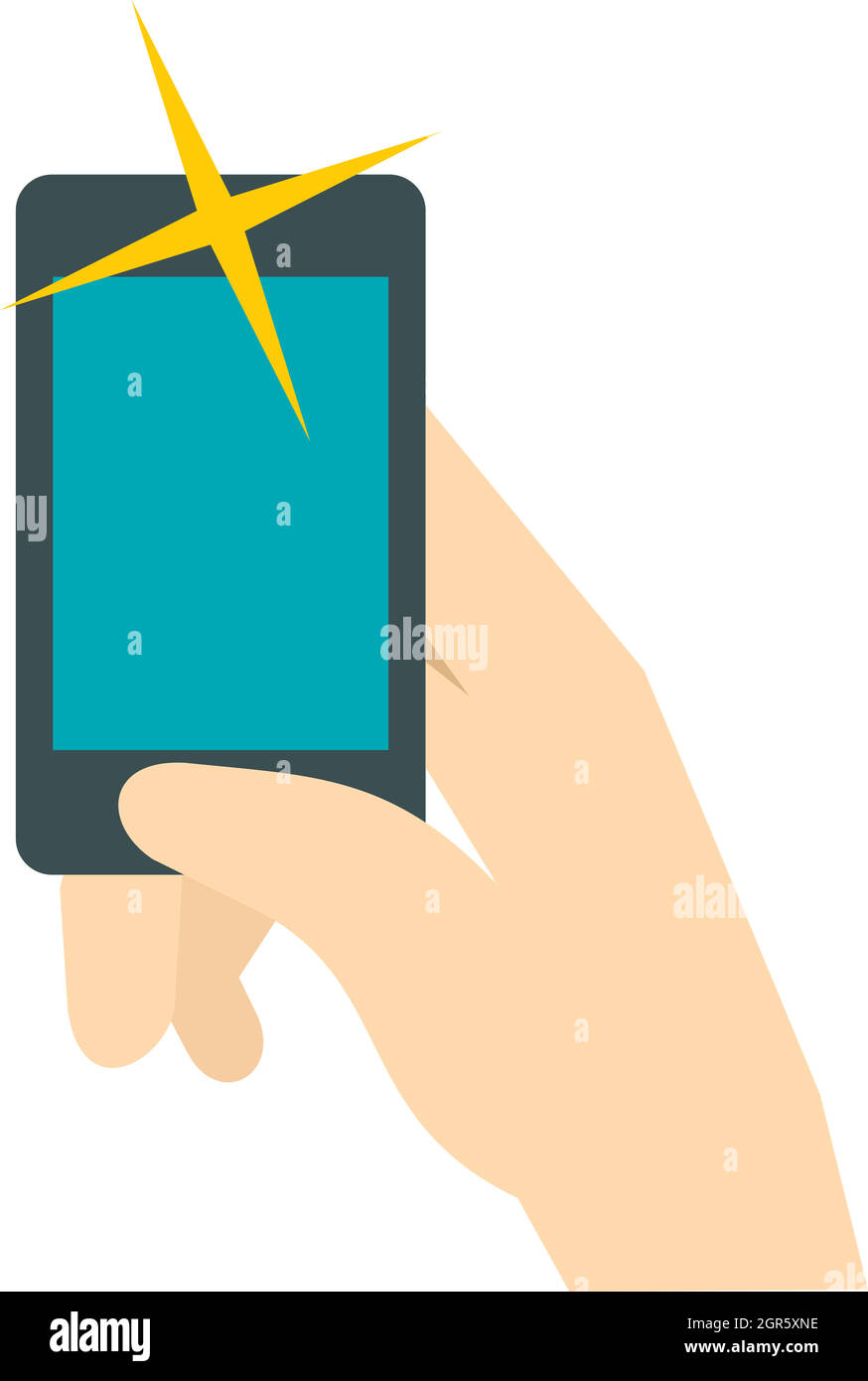 Hand holding smile face Stock Vector Images - Alamy