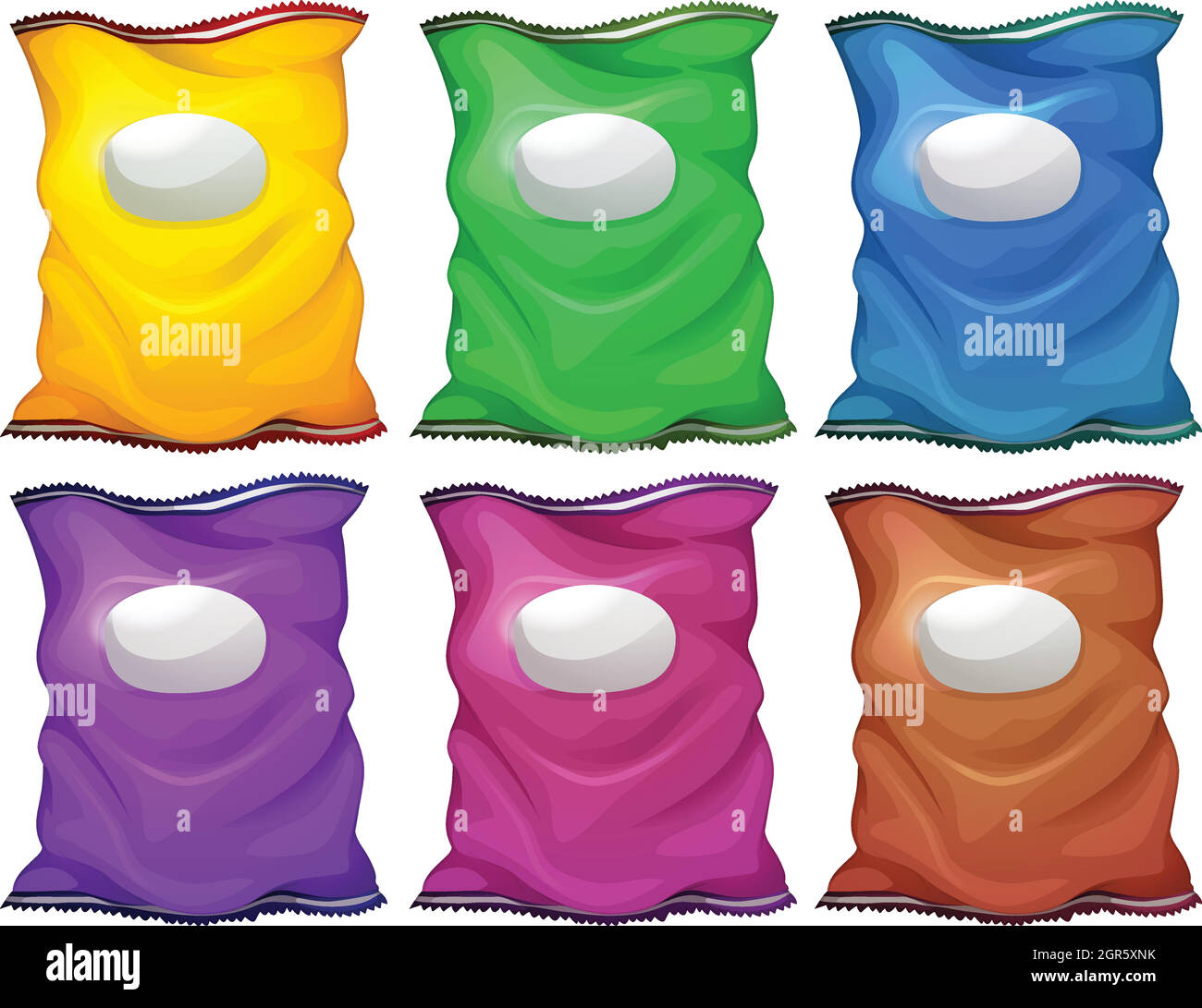 Colourful chips containers Stock Vector Image & Art - Alamy