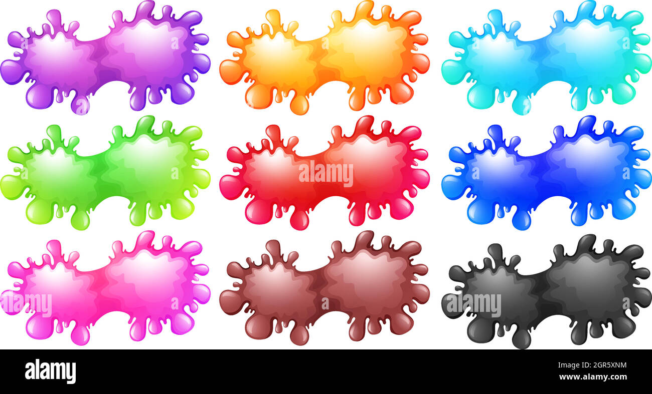 Pink color splashes Stock Vector Images - Alamy