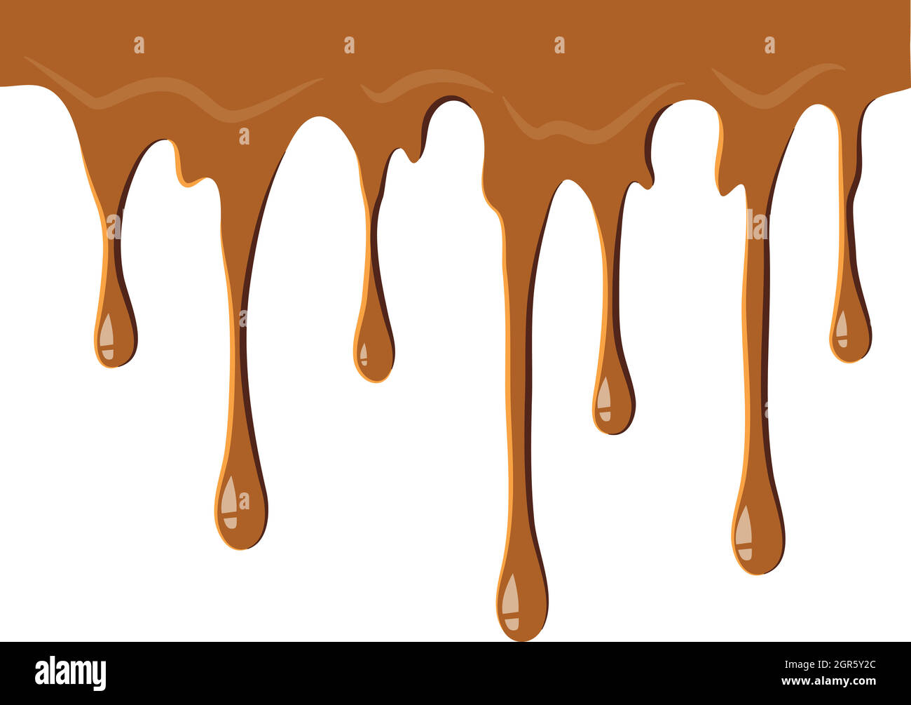 Sweet caramel liquid Stock Vector Images - Alamy