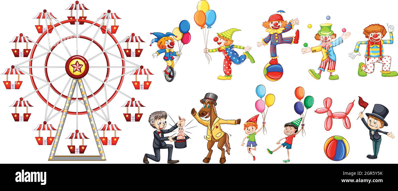 Circus character Cut Out Stock Images & Pictures - Alamy