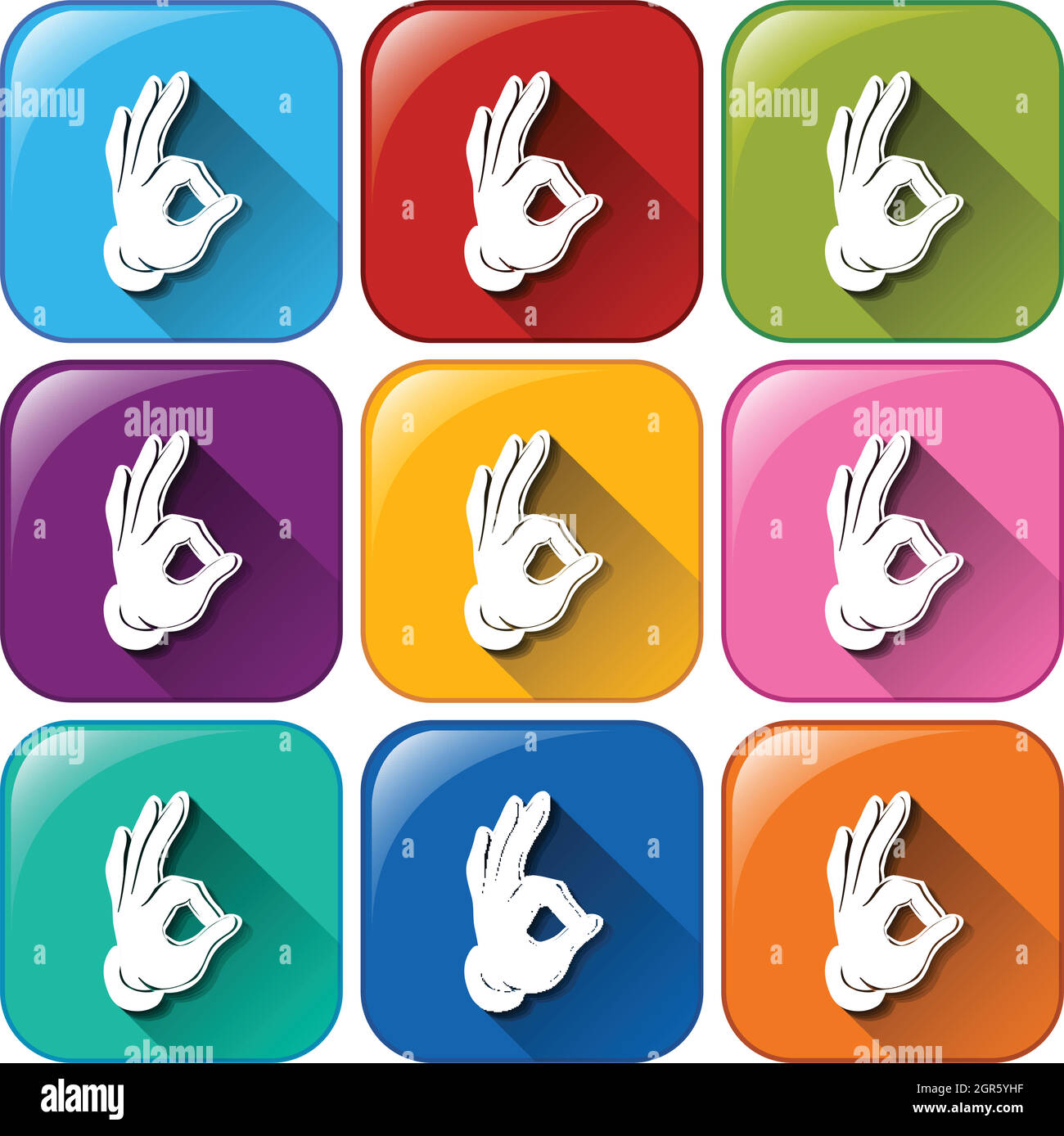 Hand symbols for communication Stock Vector Images - Alamy