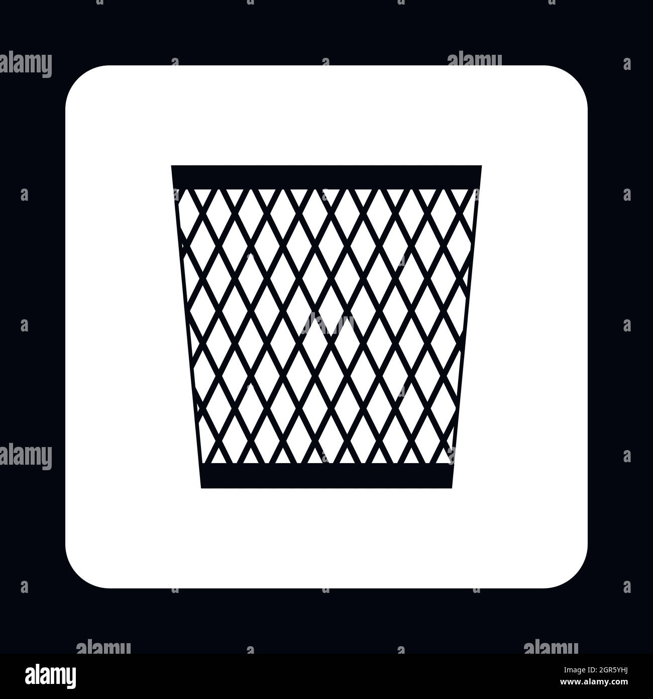 Bin icon, simple style Stock Vector Image & Art - Alamy