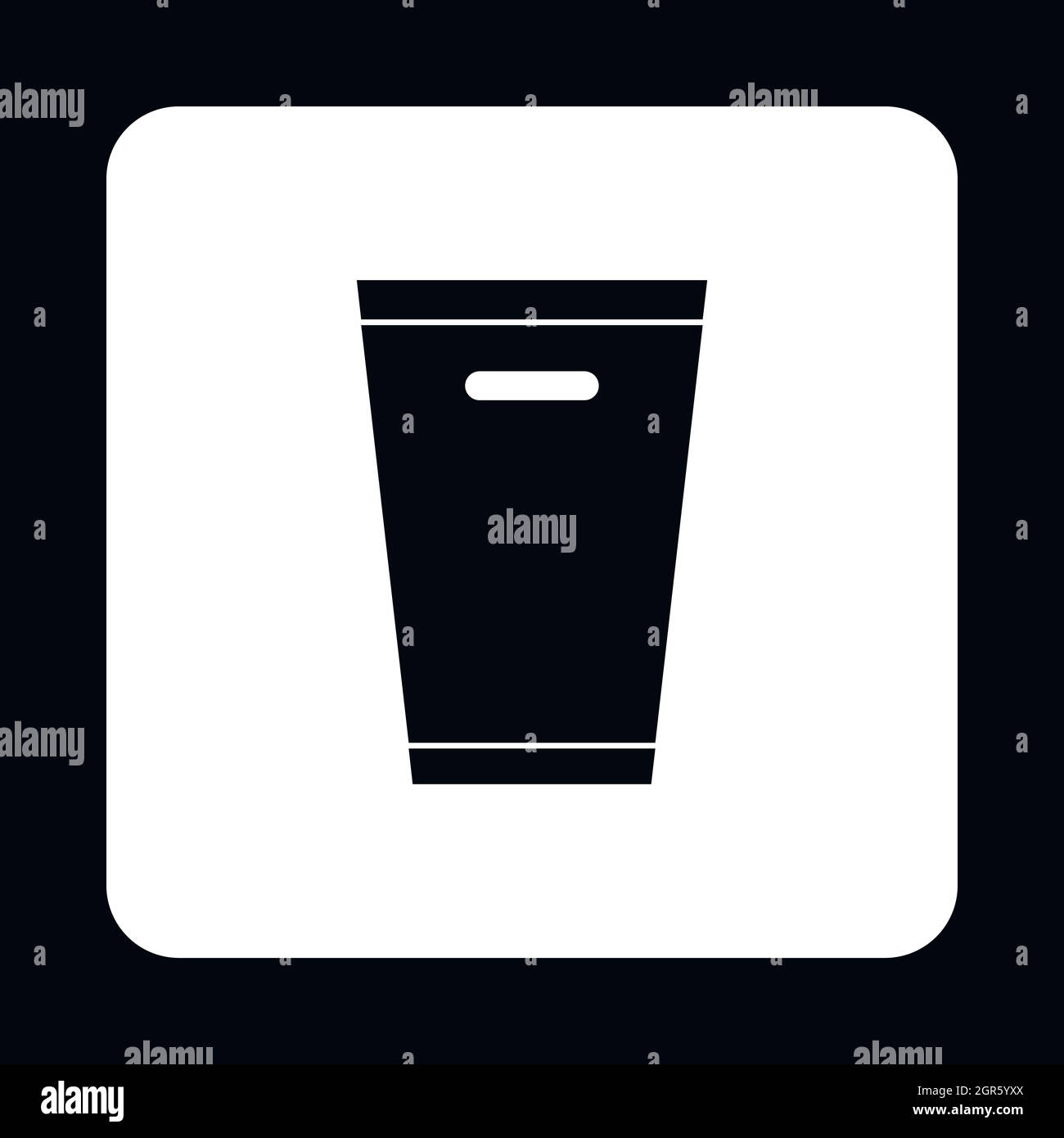 Dustbin icon, simple style Stock Vector Image & Art - Alamy